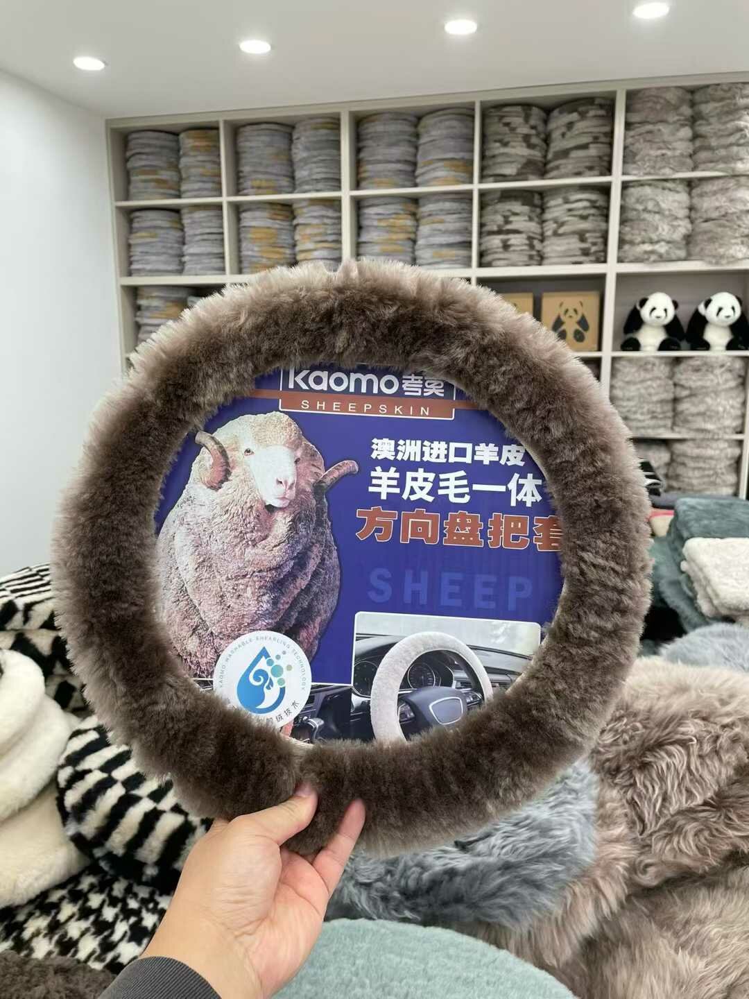 Перчатки для управления автомобилем из чистой шерсти