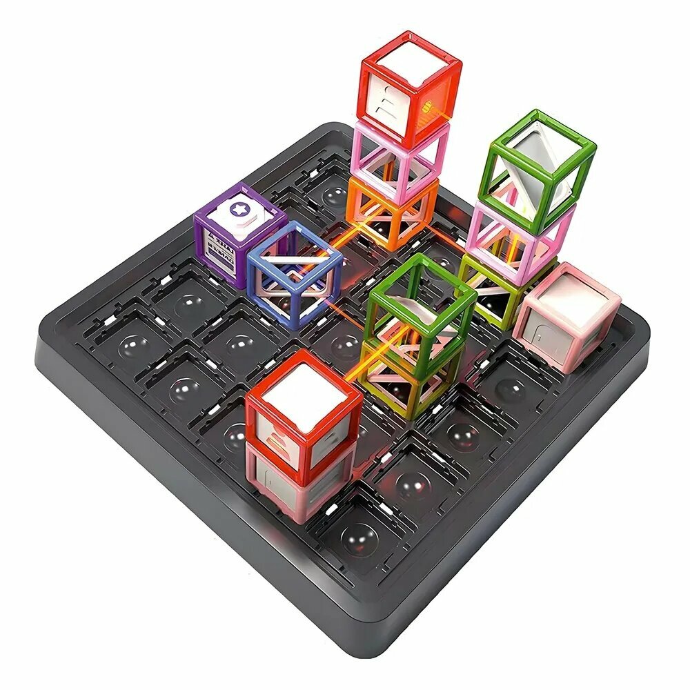 Лазерная головоломка Лабиринт, 19 элементов, на батарейках