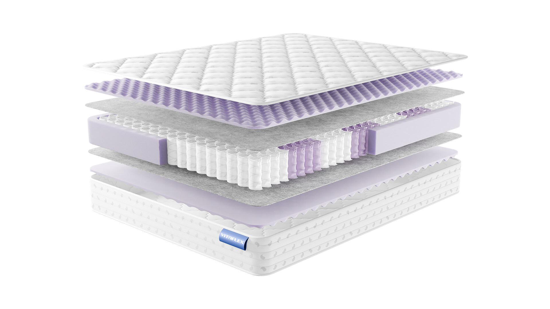 Матрас Vitaflex Balance Smart 120х200 высота 20 см анатомический средней жесткости Независимые пружины