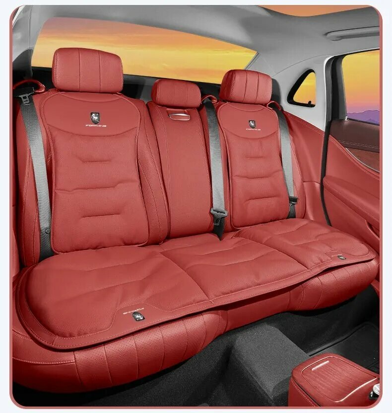 Forthing Накидка на сиденье на Передние сиденья Кожаная воздухопроницаемая подушка 3 шт.