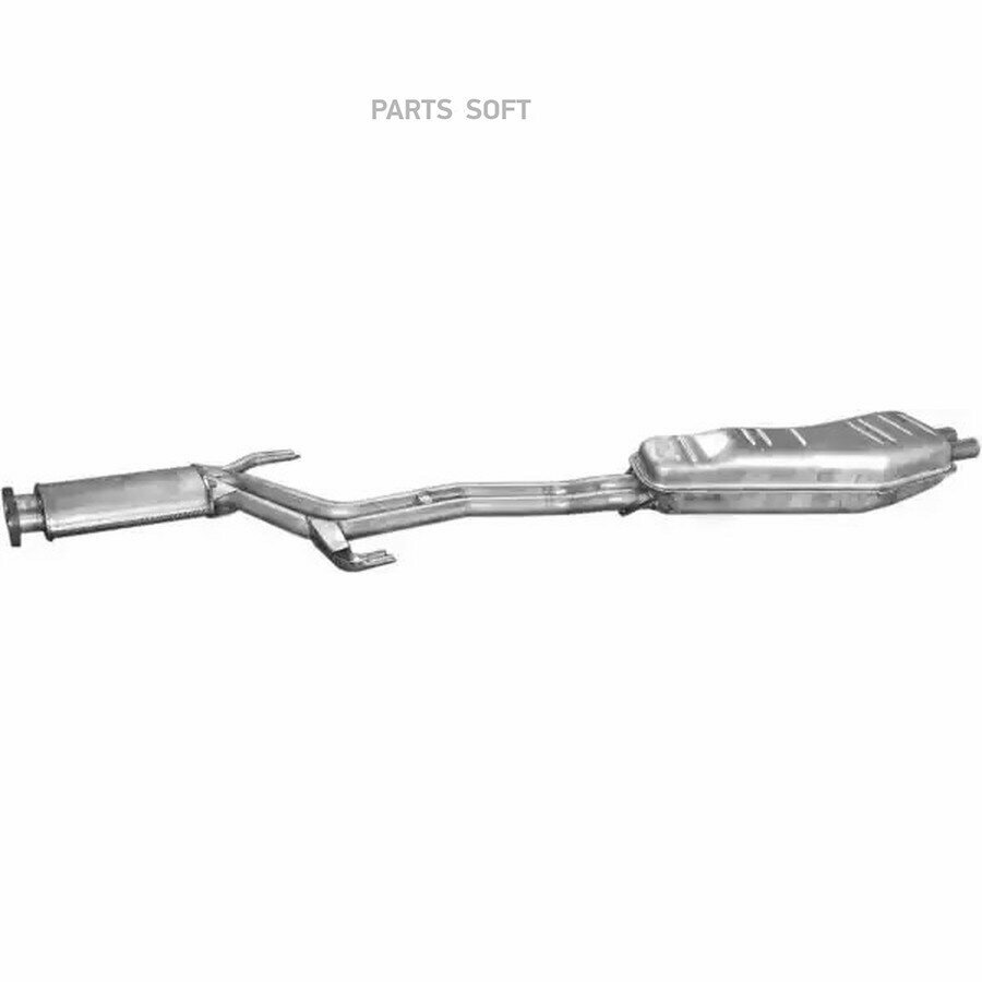 Глушитель средняя+задняя часть (03.76+03.77) BMW E34 2.5i 87-90 от официального дистрибьютора, POLMOSTROW, артикул 03126