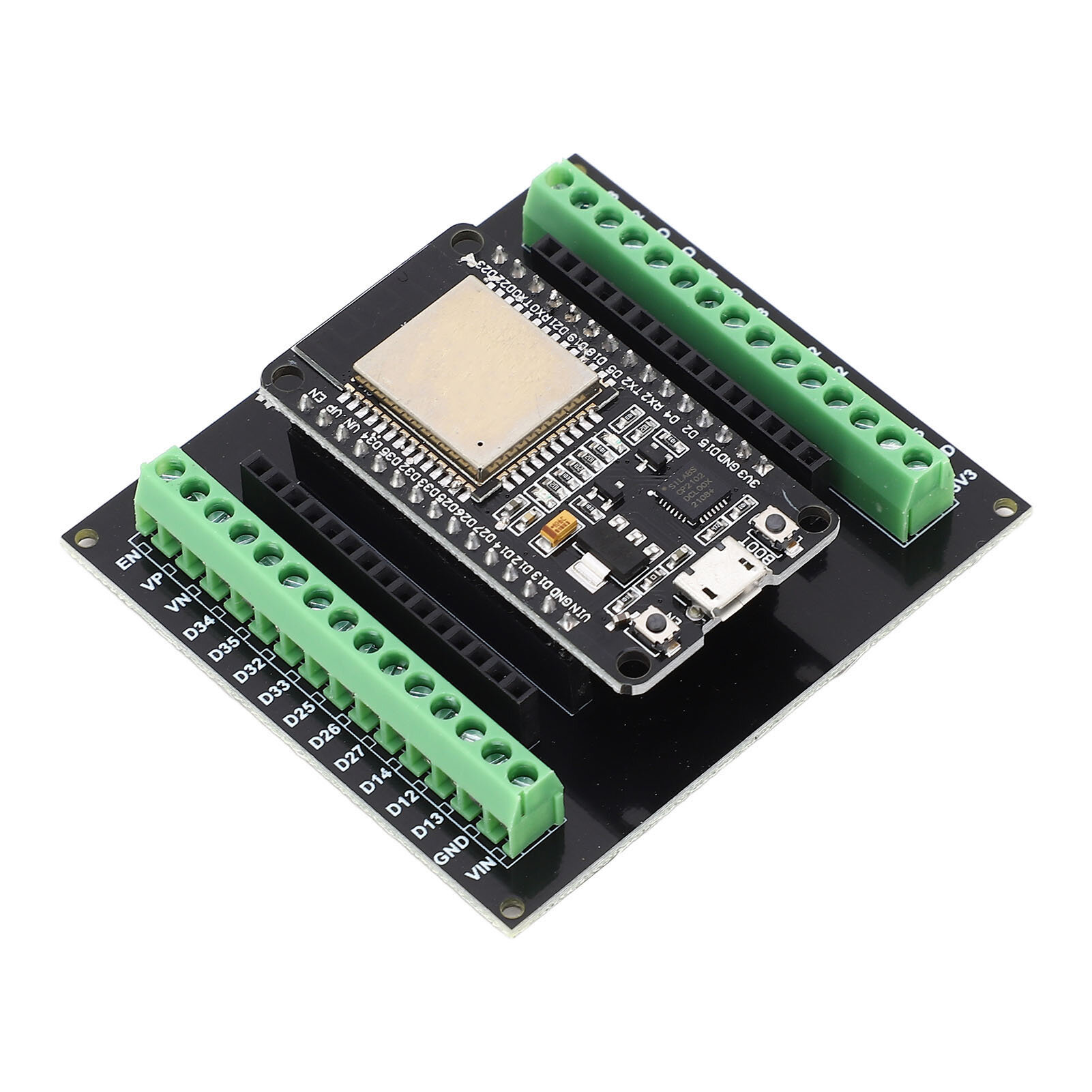 Модуль расширения WiFi Bluetooth 2,4 ГГц 30-контактный для платы разработки ESP32 2,3‑3,6 В 80 мА