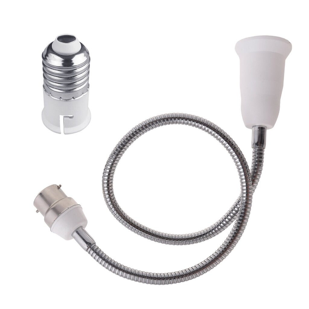 Удлинитель удлинителя гнезда лампы от B22 до E27 Удлинитель удлинителя лампочки Удлинитель гнезда E27 Гибкая Регулируемая Гусиная шея