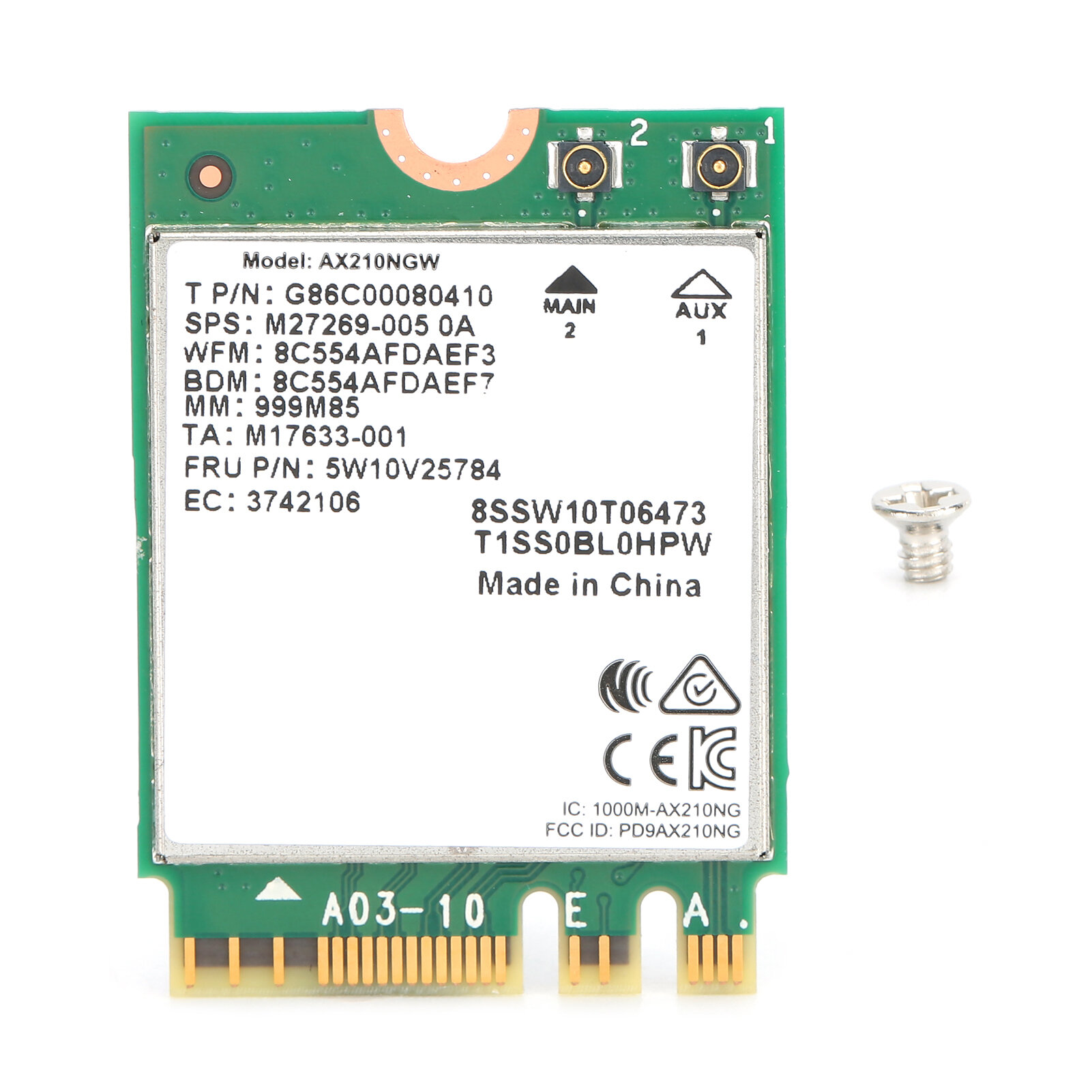 Сетевая карта с двумя диапазонами M.2 NGFF Bluetooth 5.2, компьютерные аксессуары, 2.4 ГГц/5 ГГц, 802.11ax, модель AX210NGW
