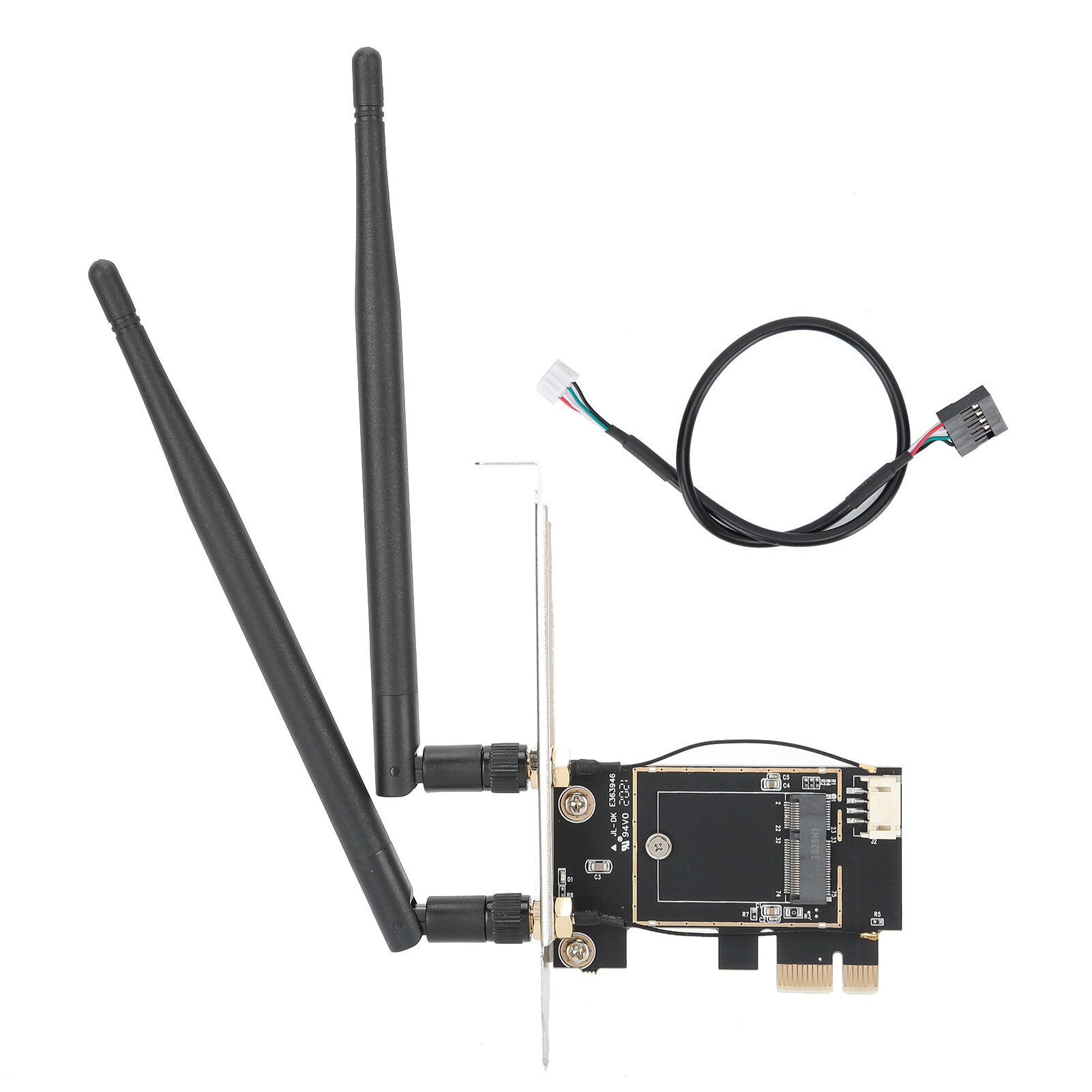 Беспроводной сетевой адаптер PCI-E x1 в NGFF (E-key) для ноутбука, плата-преобразователь.