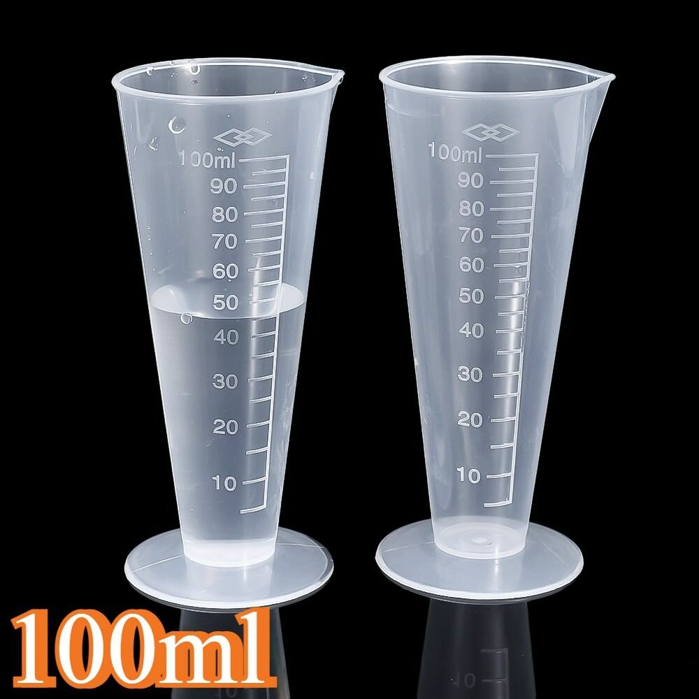 Прозрачный пластиковый мерный стаканчик, 1 шт.