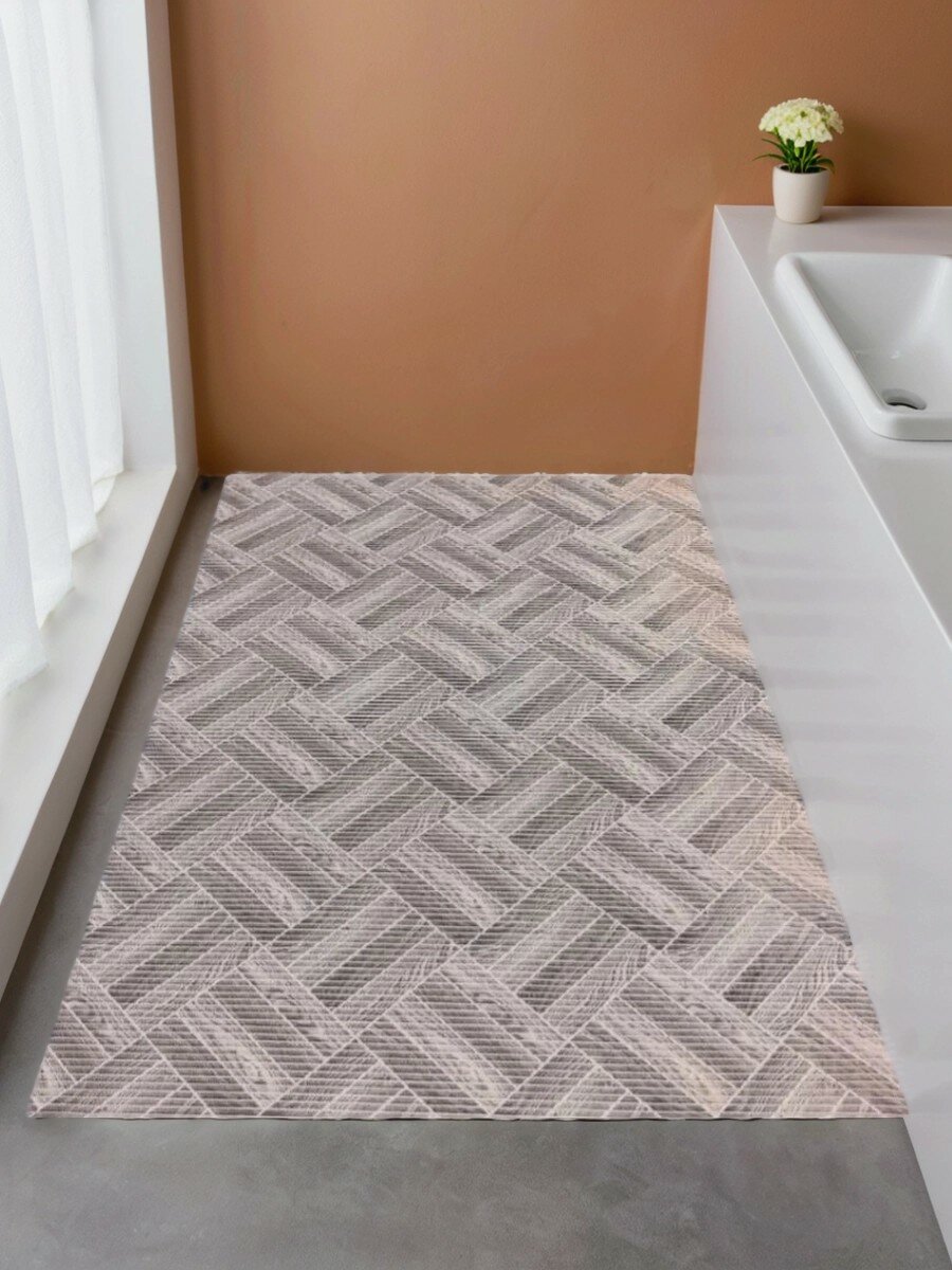 Коврик для ванной комнаты и туалета из ПВХ ширина 130 см, длина 130 см / коврик для ванной из вспененного материала