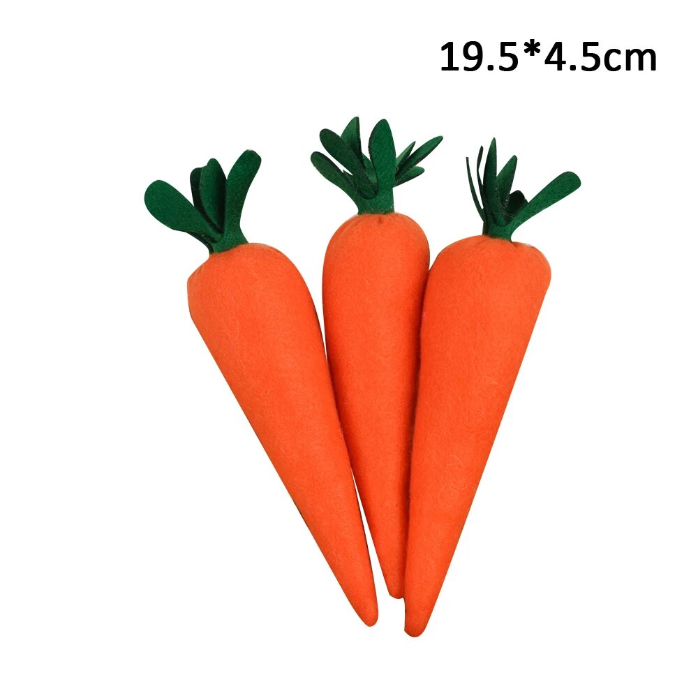 3 шт. тканевые морковки 19.5*4.5 см, Цвет: 3pcs C