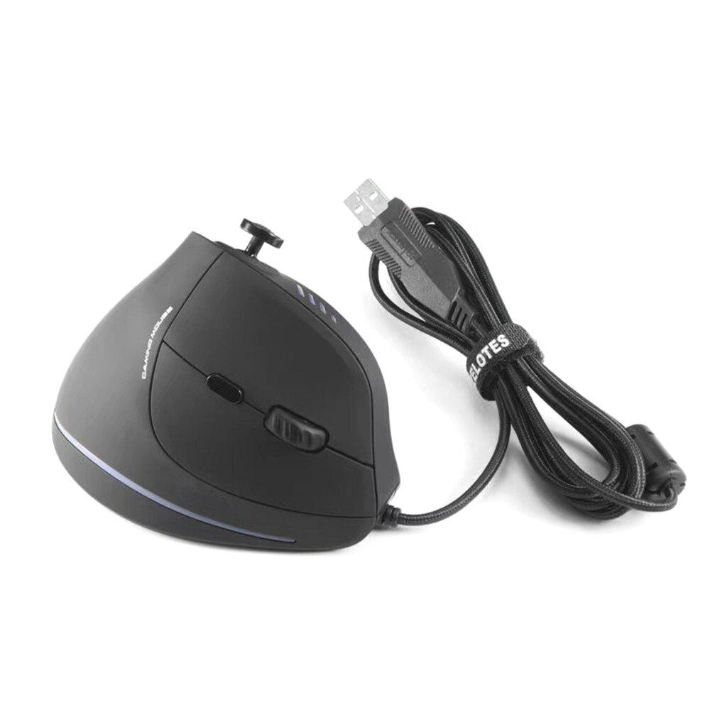 Вертикальная Игровая мышь Вертикальная Эргономичная Мышь с Регулируемым Джойстиком 10000DPI для Геймеров / ПК / Ноутбуков /Настольных компьютеров