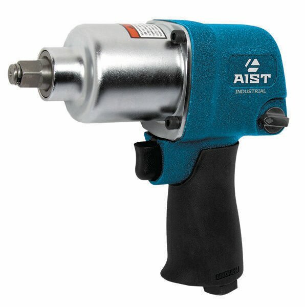 Гайковерт пневматический ударный (пневмогайковерт) 680 Нм 1/2 дюйма AIST 90148075MF для колес легкового автомобиля, гаража, шиномонтажа и автосервиса профессиональный усиленный корпус, Twin Hammer
