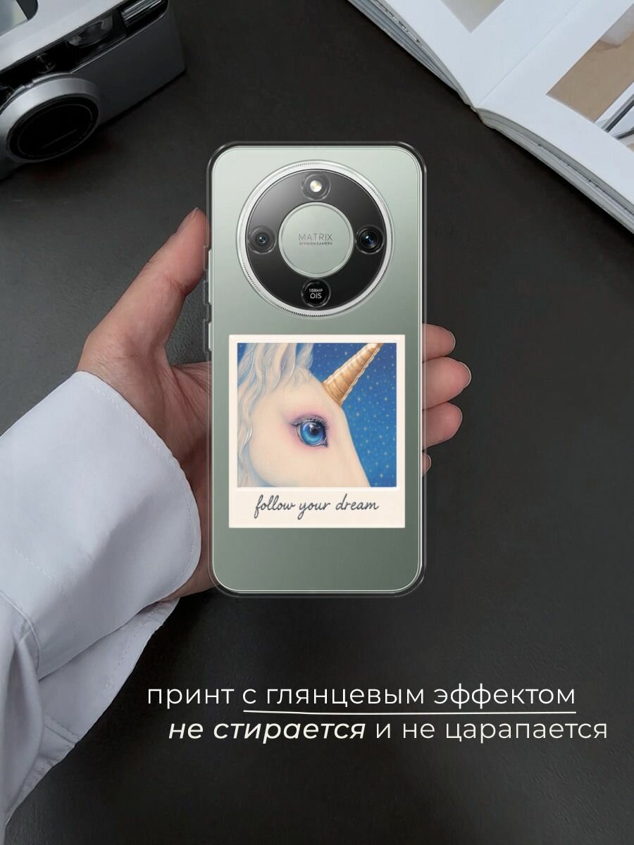 Чехол на Honor X9d / Хонор X9d с принтом Глаз единорога — фото 1