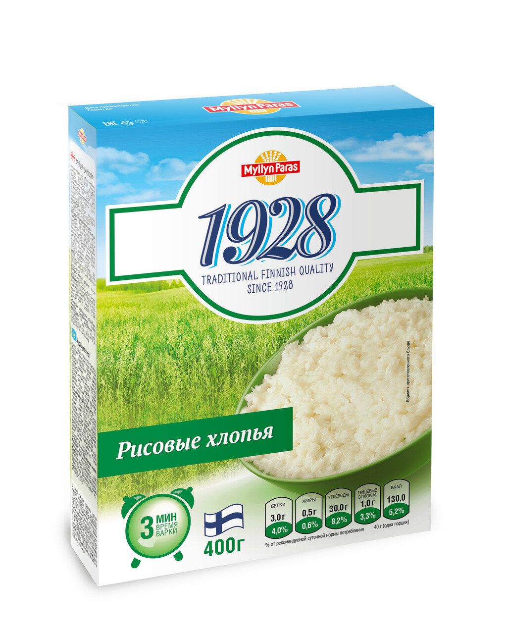 Хлопья Myllyn Paras рисовые 400 г