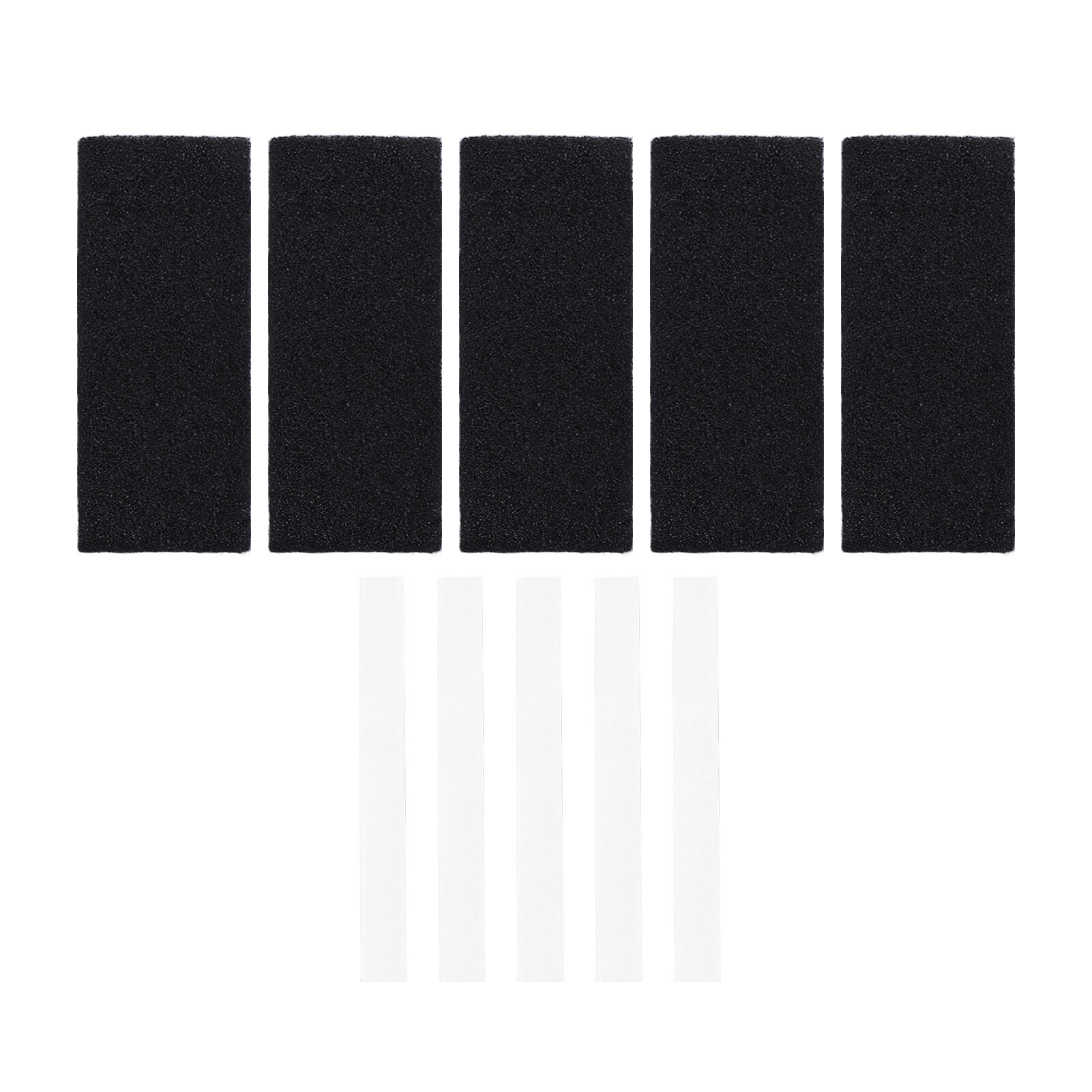 5pcs Потолочные вентиляторы фильтры Прямоугольные самостоятельные клей