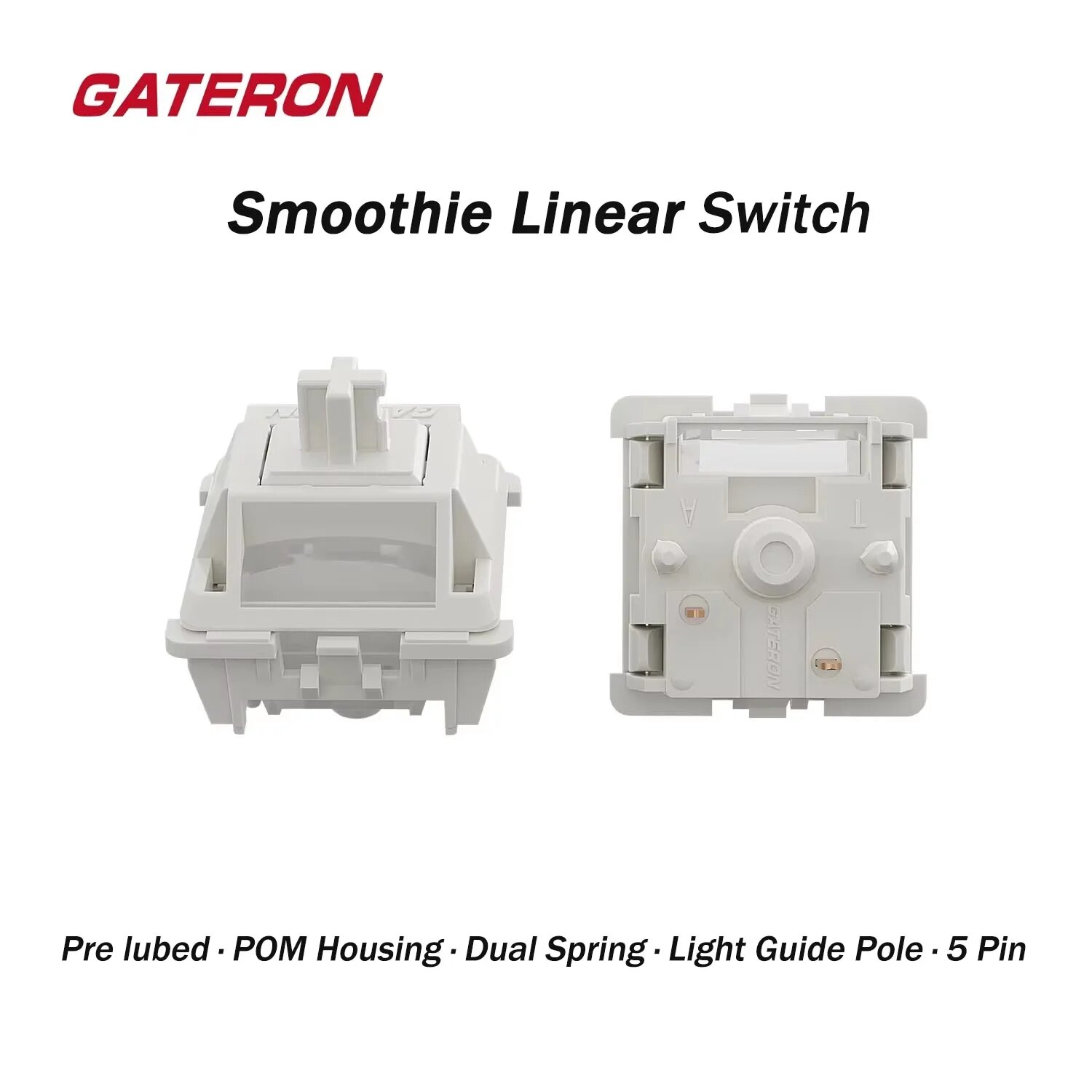 GATERON Smoothie Линейные переключатели, 80 PCS