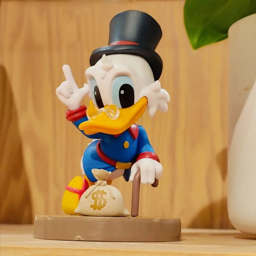 Дисней мультфильм Скрудж Макдак фигурку игрушки Disney классика Скрудж Макдук аниме фигурки игрушки куклы коллекция модель подарки