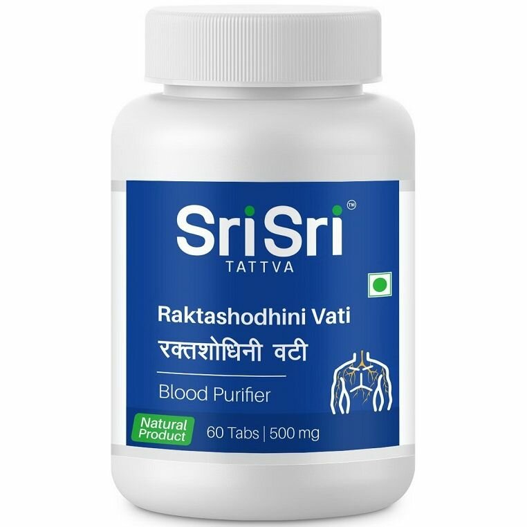 Ракташодхини Вати Шри Шри для кроветворения, при анемии Raktashodini vati Sri Sri 60 шт.