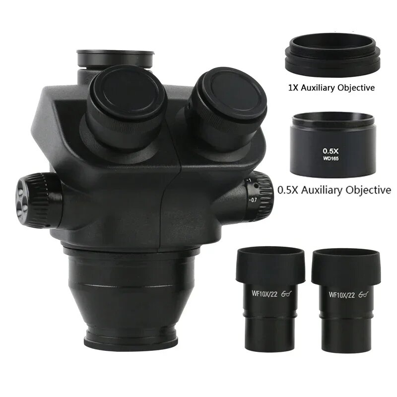 Стереомикроскоп Eakins 7X-45X 7X-50X Black microscope, with 0.5x 1.0x