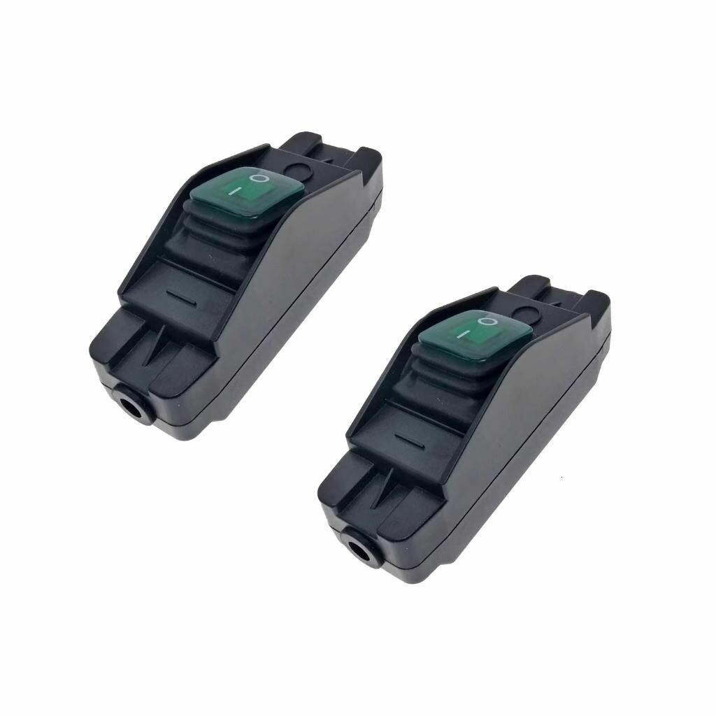 Выключатель,2 части водонепроницаемого морского выключателя IP65, высокомощный сетевой распределительный блок 16A20A-зеленый от 12 до 24 В