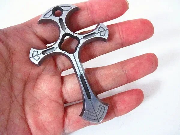 Портативный кулон с крестом из высокохромированной стали, медальон EDC Tool