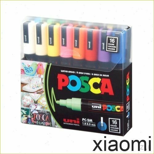 Набор маркеров Акриловый, толщина: 2.5 мм, 16 шт.