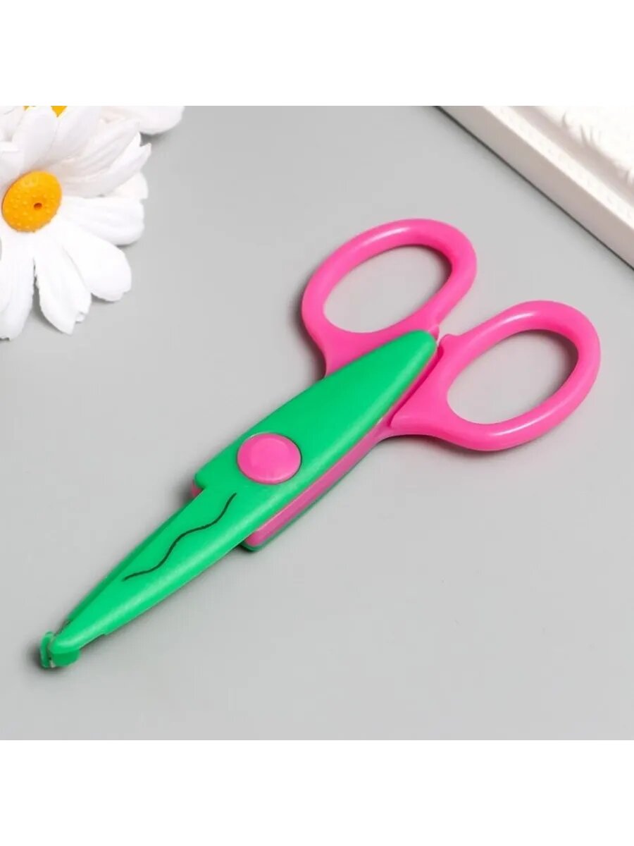 Рельефные ножницы для творчества, набор 5 шт.