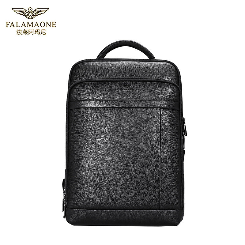 Falai Armani новый мужской рюкзак из натуральной кожи, офисная сумка для компьютера, дорожная сумка, молодежная модная сумка, трендовая сумка