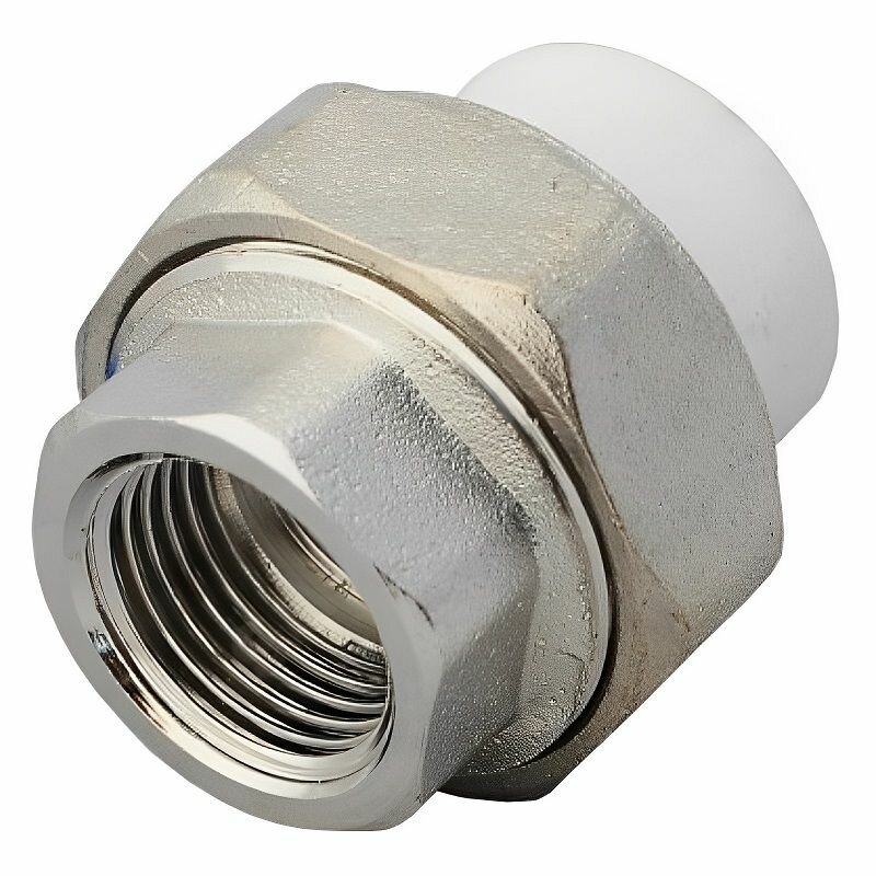 Американка 20-1", RTP, пайка-резьба внутренняя, полипропилен, белый, 10 штук