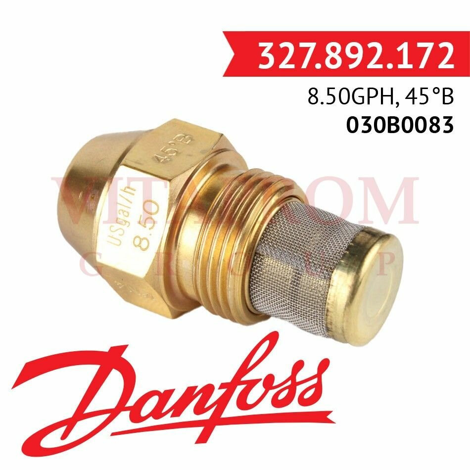 Форсунка Danfoss 8.50GPH, 45B, 030B0083 — фото 1