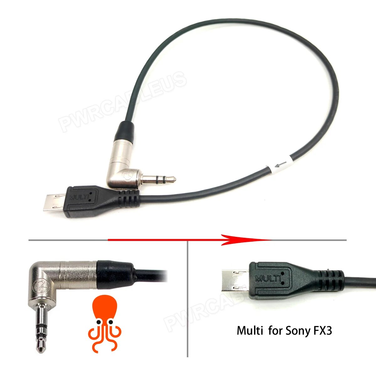 Tentacle Sync E / TRACK E Timecode Cable 20CM для Sony FX3 FX30 Alpha 1 A7S3