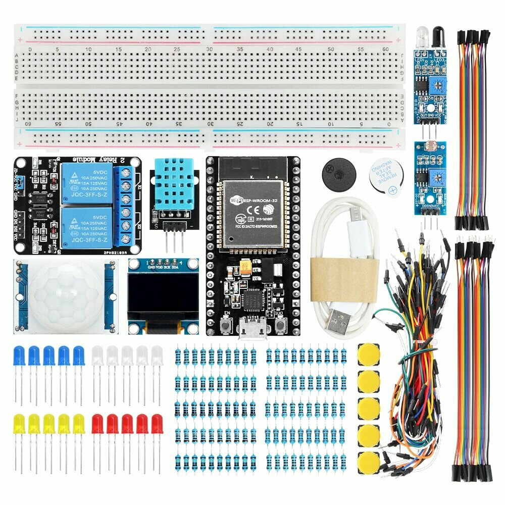 Tscinbuny Комплект разработчика ESP32 для проекта Arduino(С кодами и инструкциями)