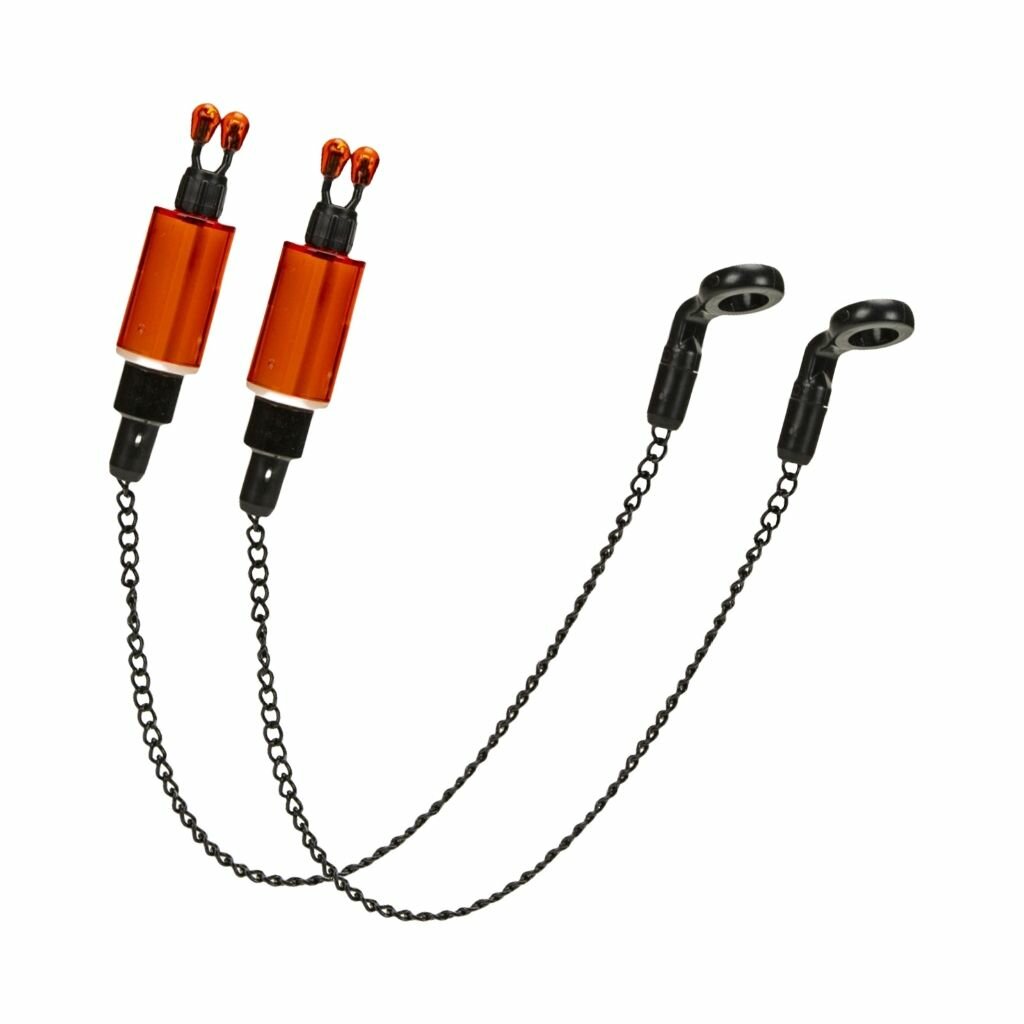 Комплект из 2шт, упакованный в коробку, рыболовный сигнализатор для обжима лески, сигнальное устройство для натяжения лески-красный