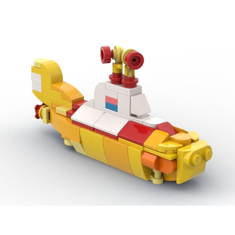 Горячая трансграничная модель MOC-99214 Желтая подводная лодка-строительный блок Beatles, игрушки, Прямая поставка