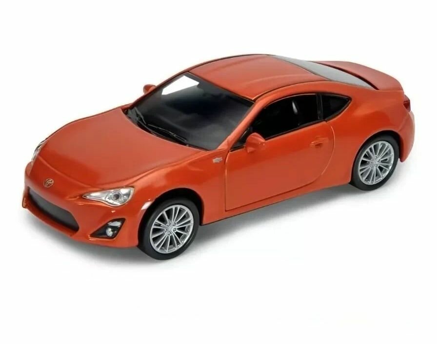 Игрушка модель WELLY Машинка 1:38 Toyota 86, пруж. мех, оранж металлик