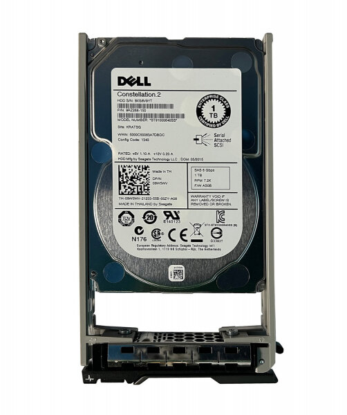 Жесткий диск Dell 400-AEFF 1TB SAS 2,5" HDD