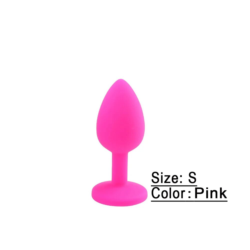 Анальная пробка силиконовая Pink-S