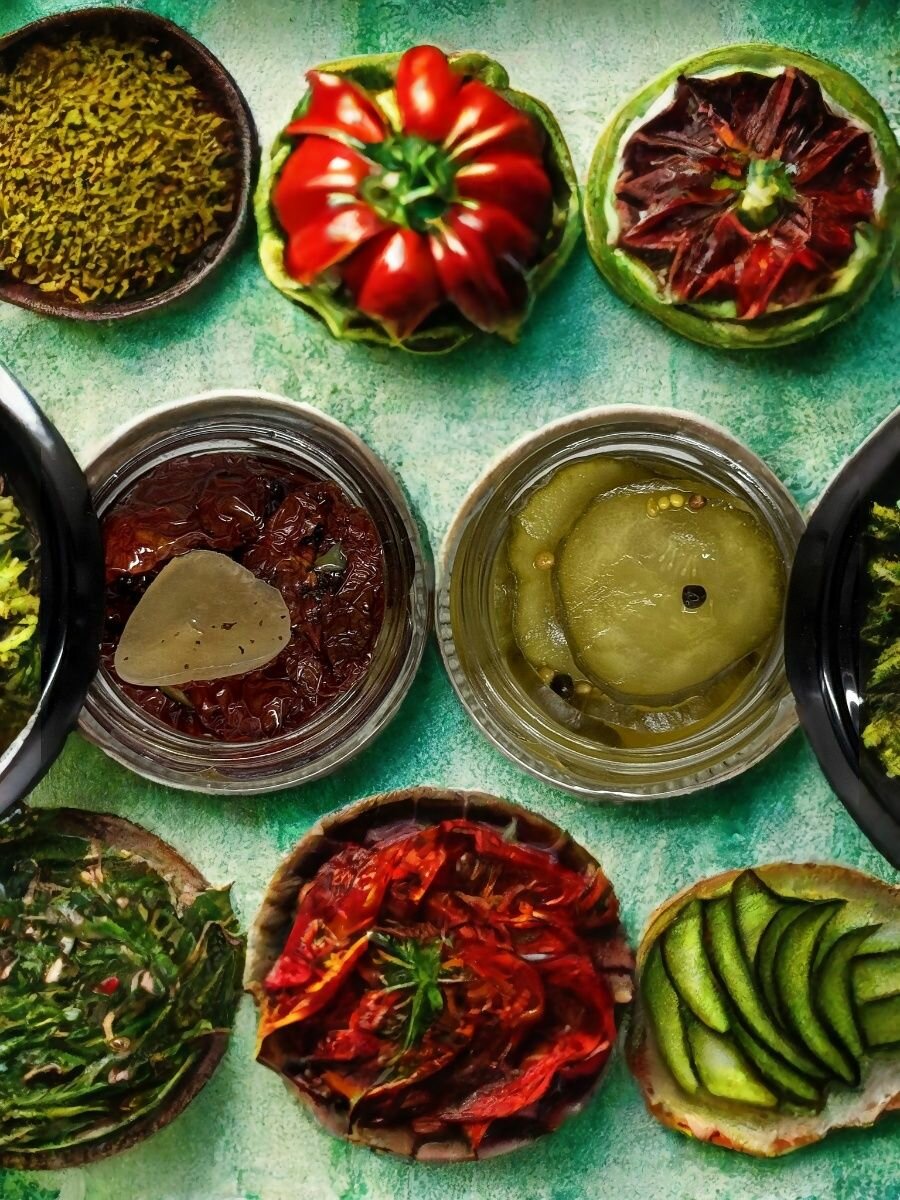 Вяленые помидоры и пикули ручной работы! каждая по 50 г