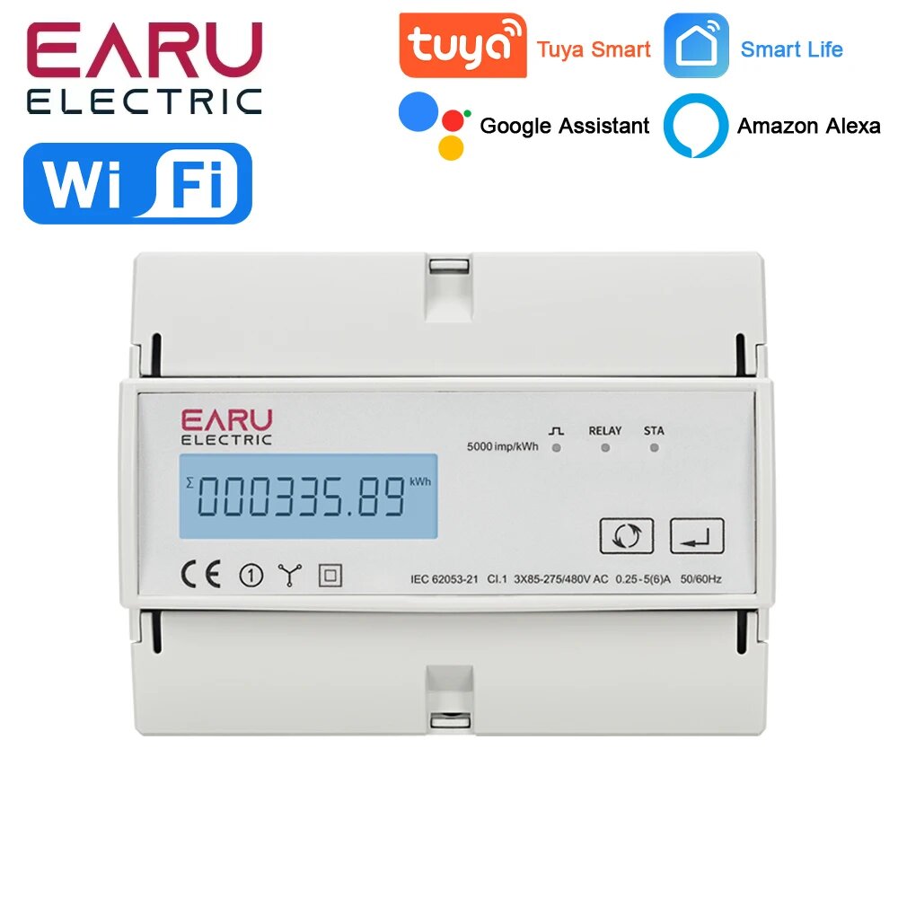Энергосчетчик EARU WiFi, трехфазный, Цвет: WiFi