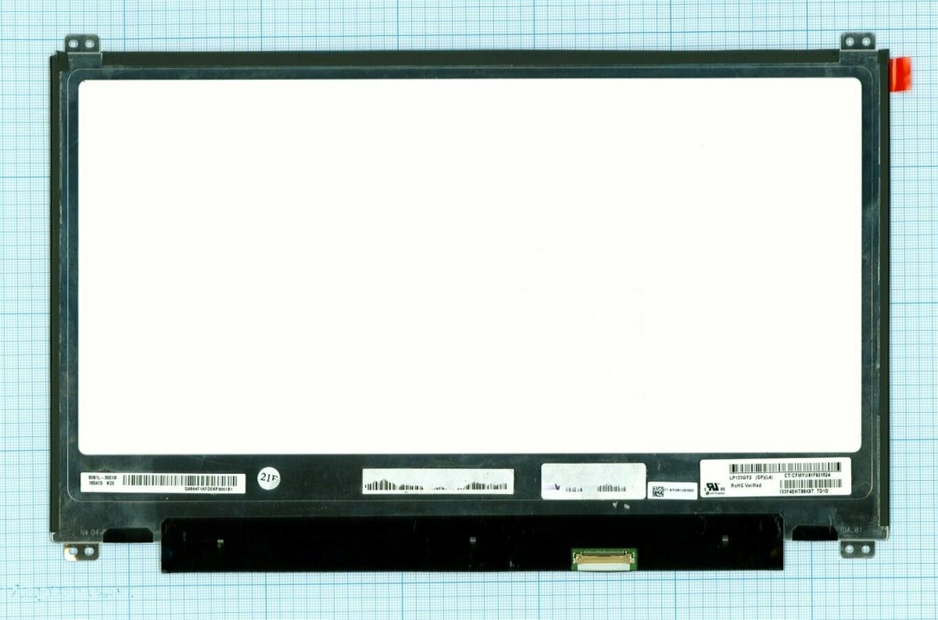 Матрица совместимая с LP133WF2(SP)(L4), Диагональ 13.3, 1920x1080 (Full HD), Светодиодная (LED)