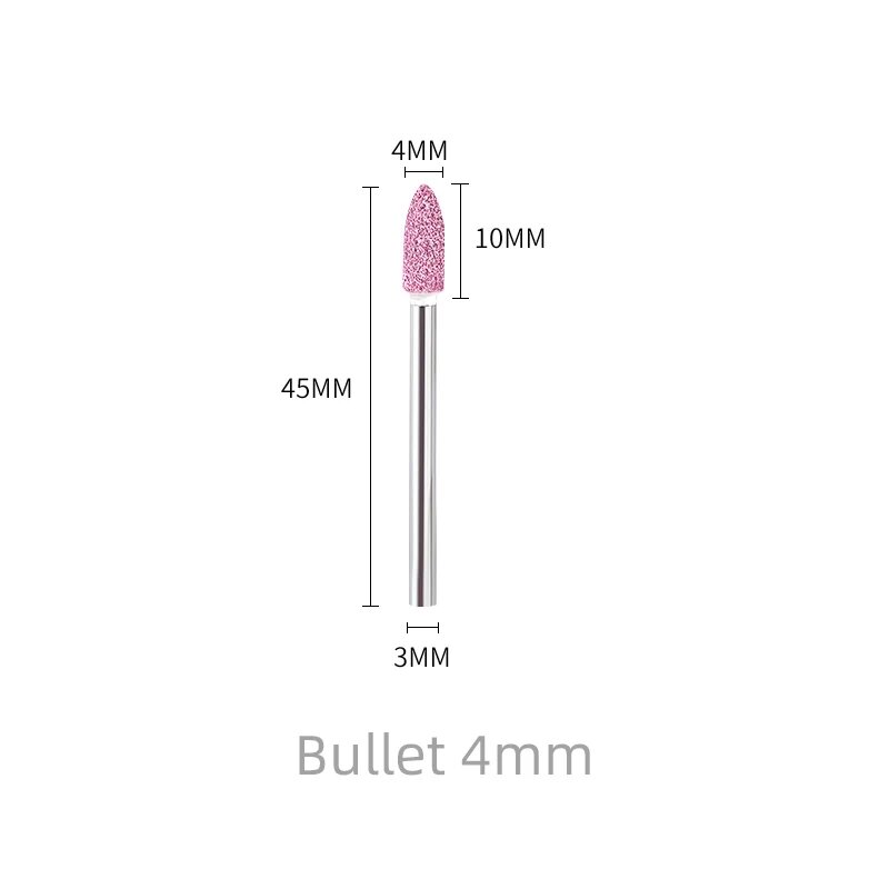 Абразивные инструменты для полировки камня, шлифовальный станок, Шлифовальная головка, электроинструменты Dremel, сверло для полировки металла насадка на болгарку наждачная бумага полироль для стекла полировка фар 10pcs, Bullet 4mm