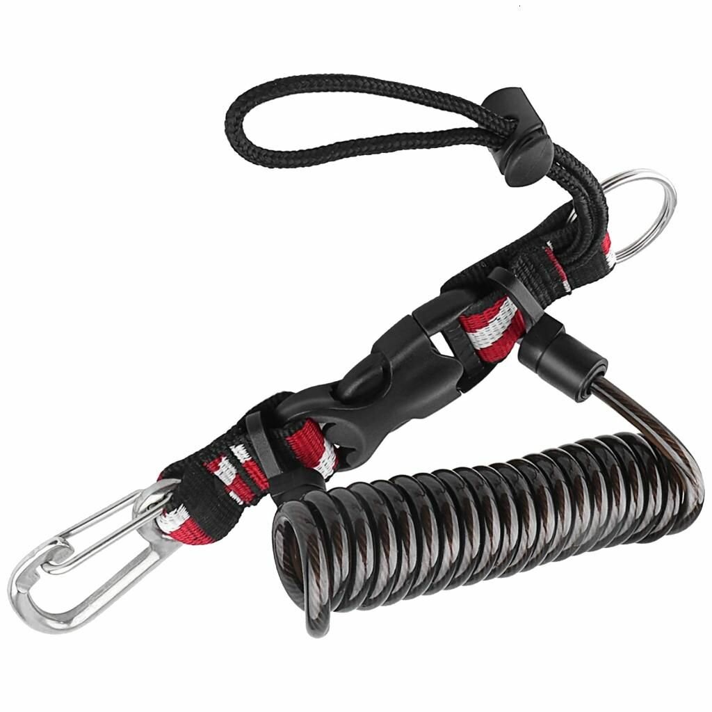 Быстросъемный поворотный карабин для подводного снаряжения, Черный