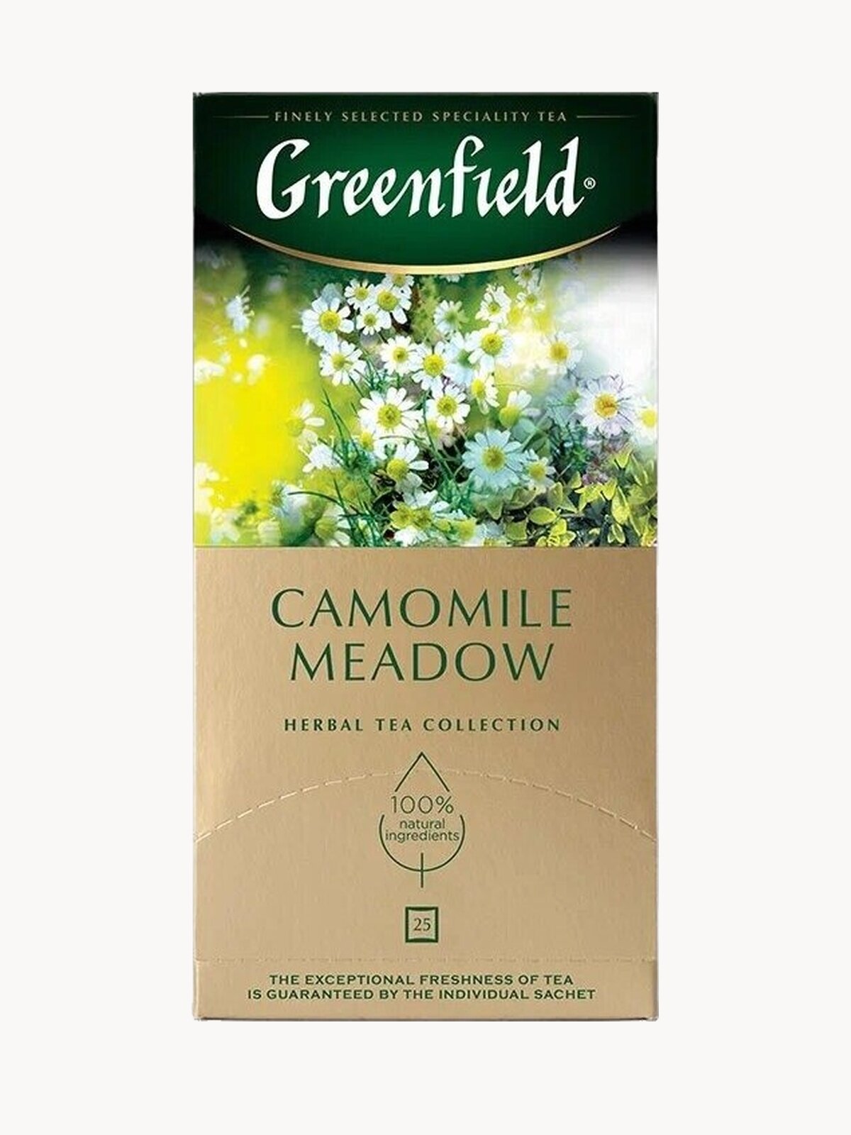 Чайный напиток травяной Greenfield Camomile Meadow в пакетиках, 25 пак.