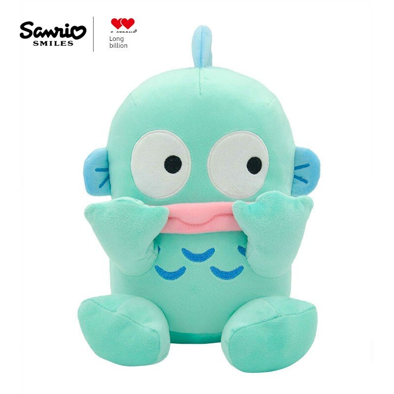 Кукла Sanrio Half Fish Man, уродливая рыба, сумка через плечо, шляпа осьминога, Хантон, мягкая игрушка-кукла, большой
