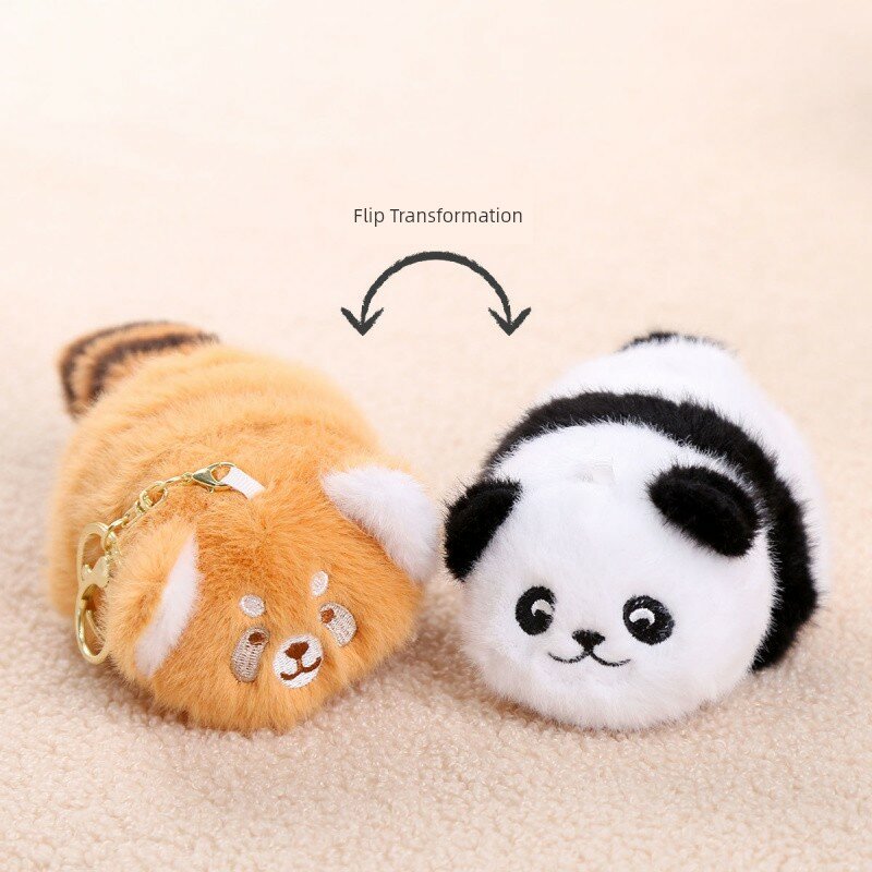 Поворотная пандор-подвеска для сумки: мягкая игрушка 10 см, милый подарок для путешествий и детей