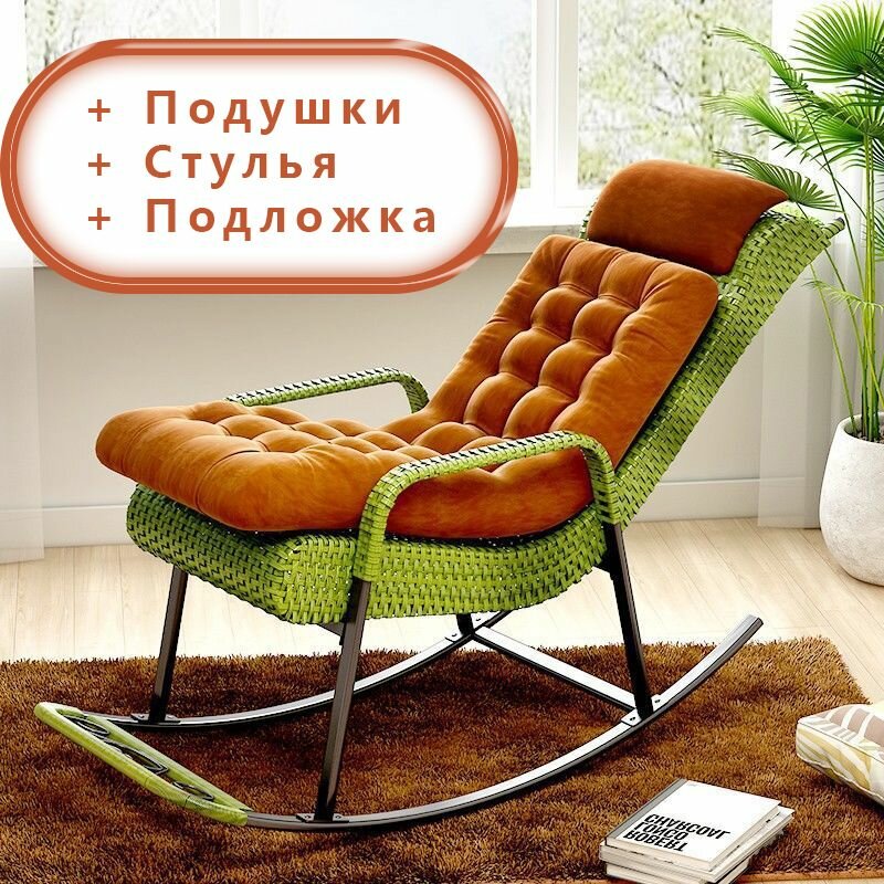 Кресло - качалка для взрослых на балконе, Кресло - качалка, где можно поспать