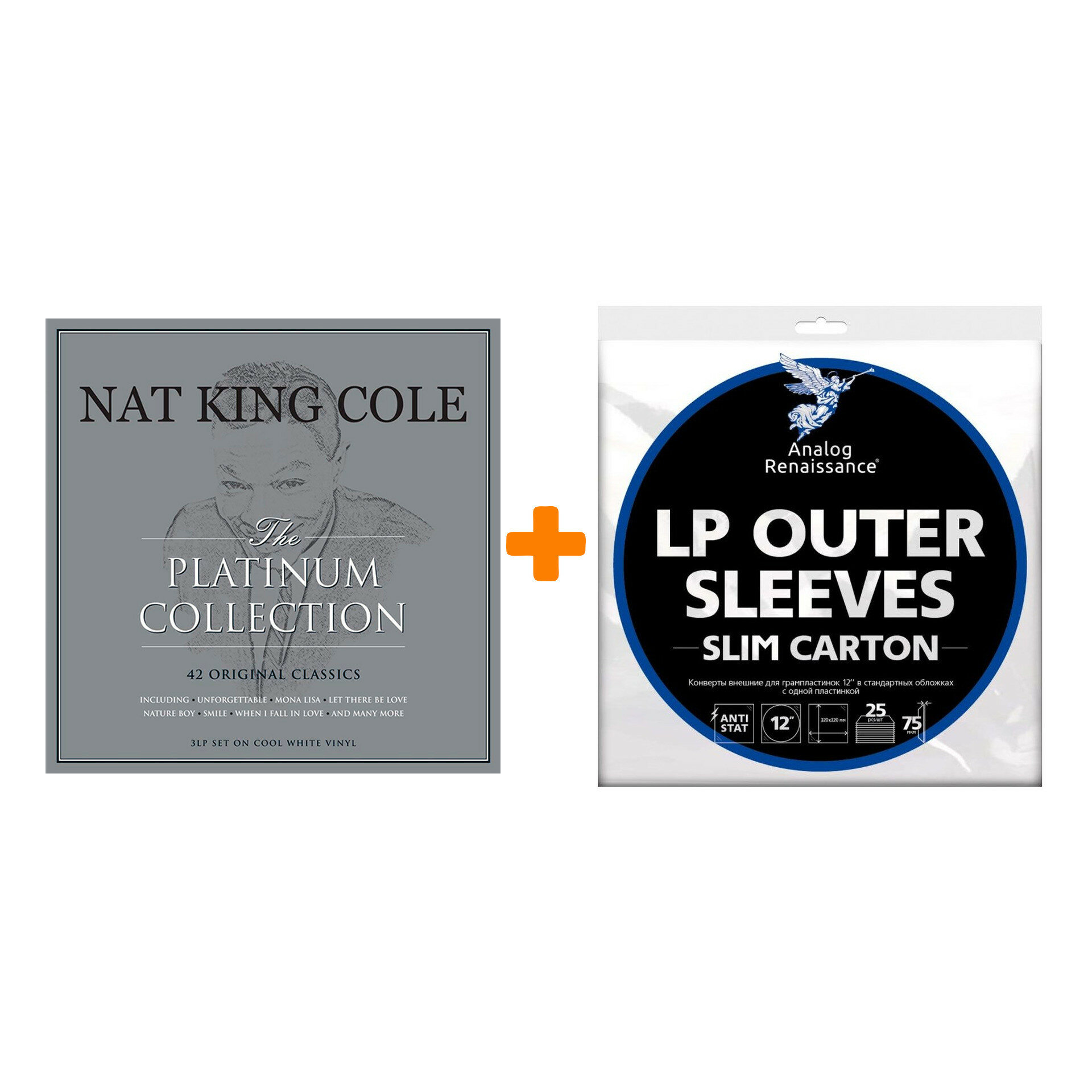Cole Nat King Platinum Collection 3LP + Конверт внешний 12" Slim Carton 25шт