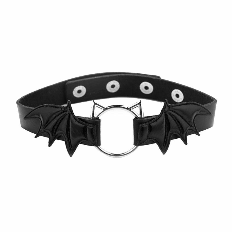 Кожаный ошейник SM collar кожаный Цветочный Ошейник-черный