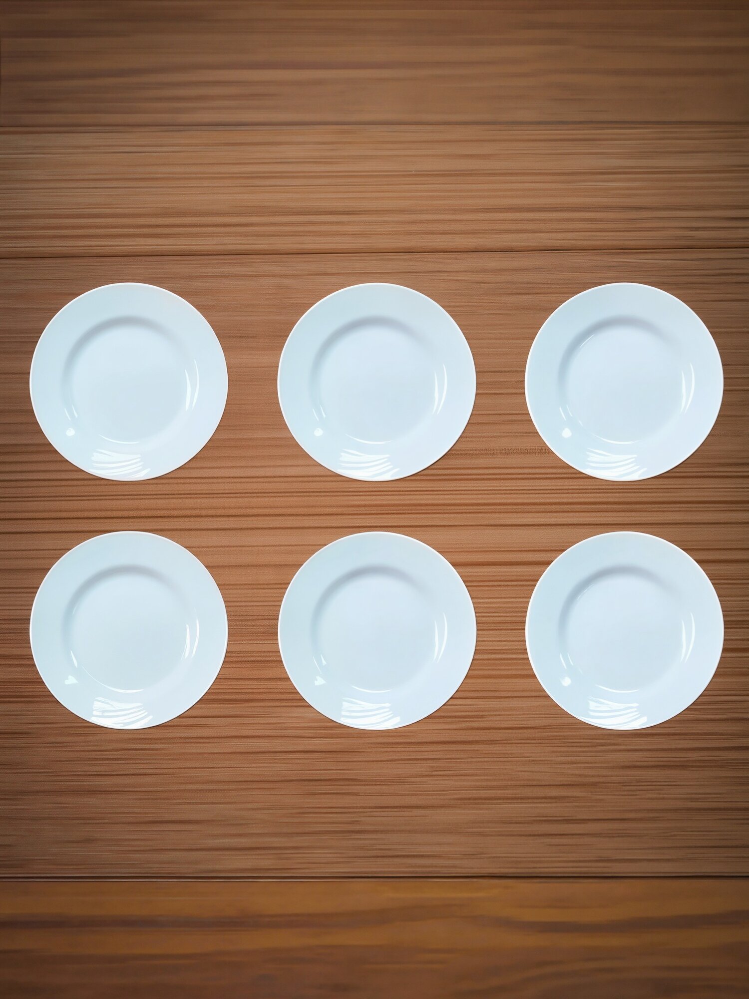 Тарелка мелкая фарфор 20см 6 штук Добрушский фарфоровый завод