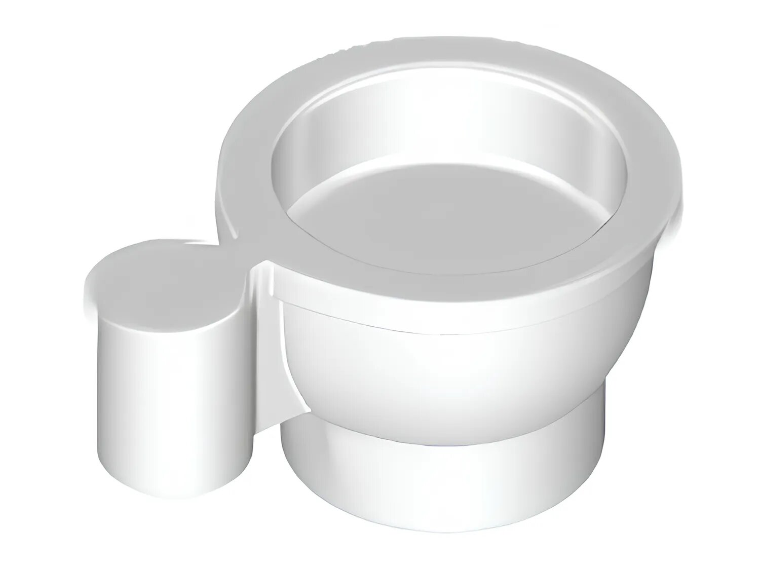 Деталь LEGO Чайная чашка Lego Minifigure, 38014 Utensil Teacup U White
