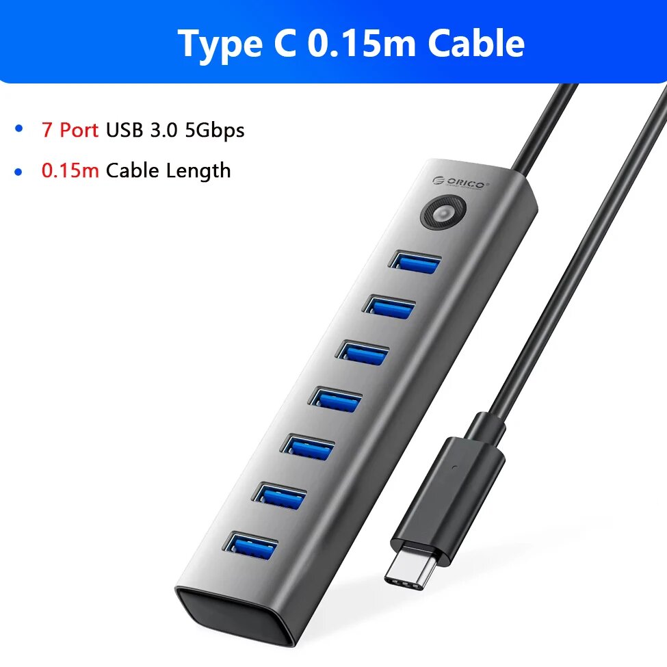 ORICO 7-портовый USB 3.0 концентратор