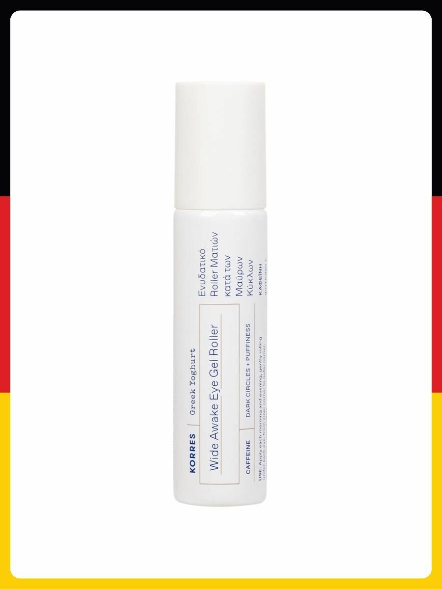 Гель для ухода за кожей KORRES Greek Yoghurt Wide Awake Eye Gel Roller 15 мл